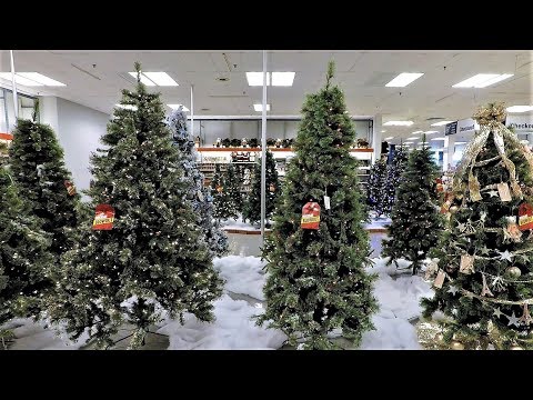 4K CHRISTMAS SECTION AT SEARS - Christmas Shopping Christmas Trees Decorations Ornaments