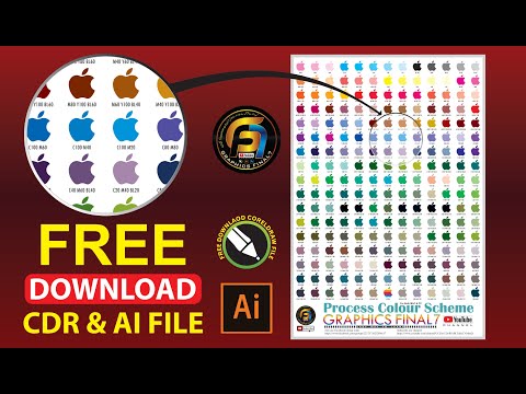 Process Color Scheme | Process Colour Scheme CorelDraw Tutorial free download cdr & ai file