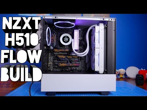 NZXT H510 Flow build guide, setup with NZXT Kraken Z63 push pull and more