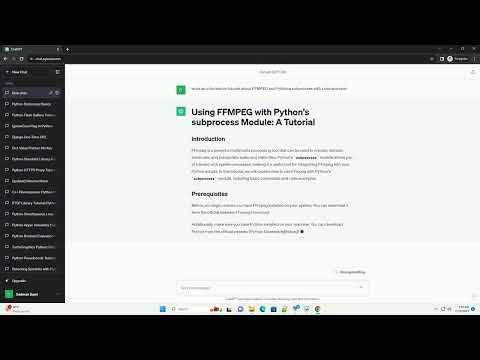 FFMPEG and Pythons subprocess