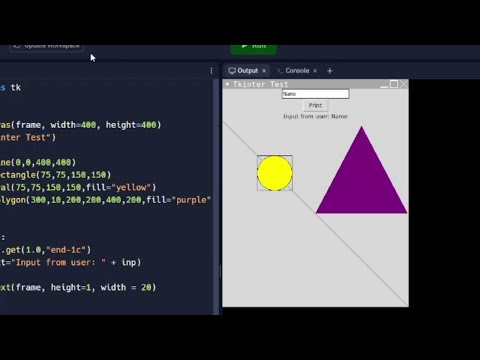 How to make a GUI in Python using Tkinter including textbox, buttons and graphics.