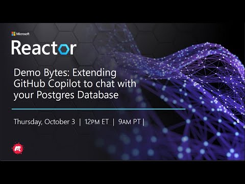 Extending GitHub Copilot to chat with your Postgres Database