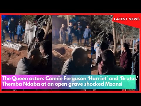 The Queen actors Connie Ferguson ‘Harriet’ and ‘Brutus’ Themba Ndaba at an open gr@ve shocked Mzansi