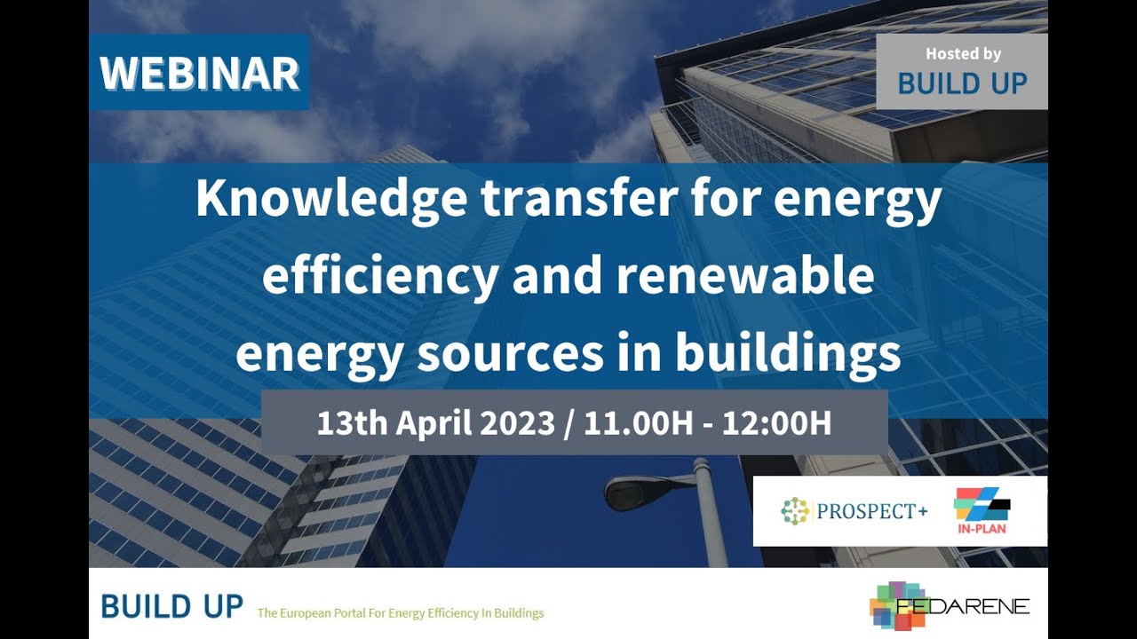 Webinar - Knowledge transfer for energy efficiency and renewable energy sources in buildings