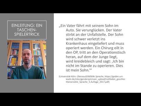 #Geisteswissenschaften für alle: Geschlechtergerechte Sprache (Dirk Siepmann)