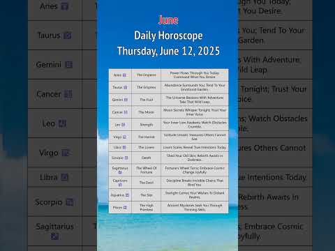 Daily Horoscope for All Zodiac Signs | Jun 12, 2025 🔮 #astrology #horoscope #daily