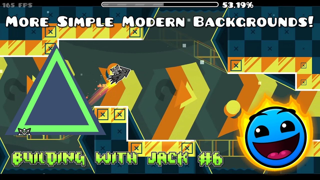 How to make Simple Modern Backgrounds Part 2! Building With Jack #6 | Geometry Dash