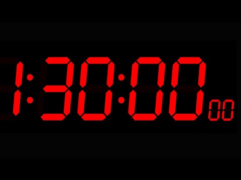 1 Hour 30 Minute Timer No Music (alarm at the end) | 1 Hour 30 Minute Timer (No mid-video ads)