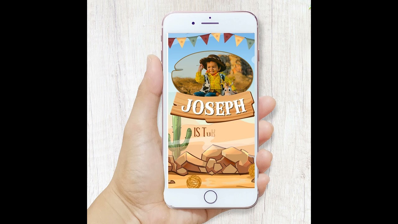 Cowboy Video Invitation