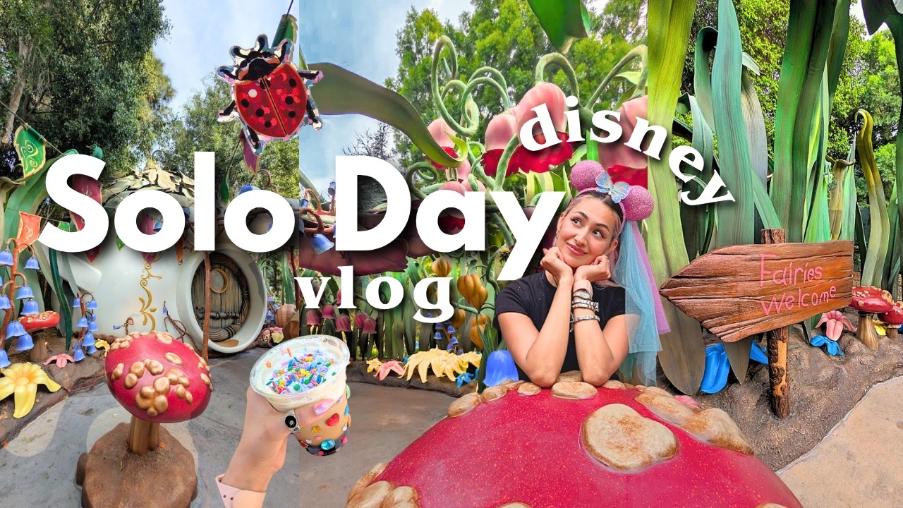 DISNEY VLOG °o° a silly fairy coded day alone at the parks ₊˚⊹♡