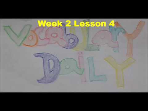 Advanced English Vocabulary Words And Definitions (Week 2 Lesson 4)