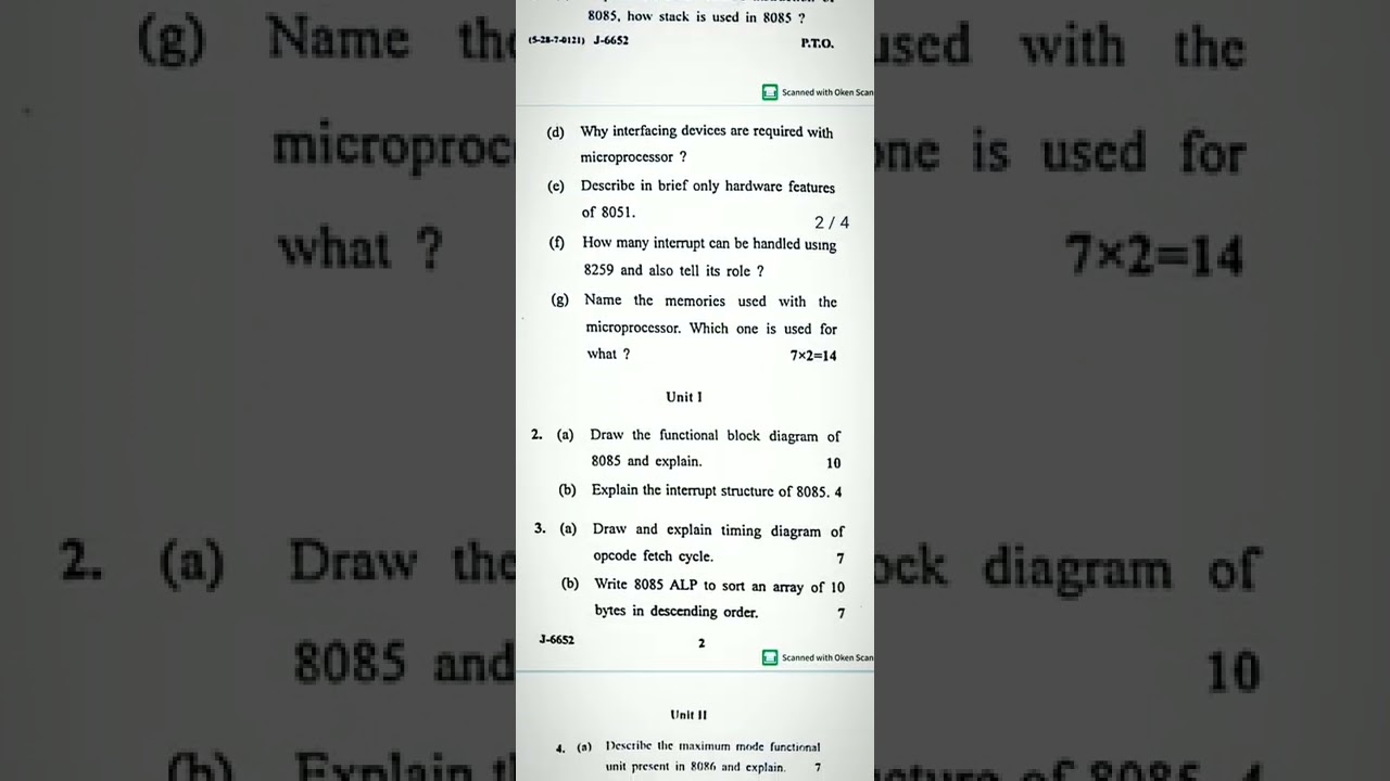 Microprocessor and microcontroller exam 2021.