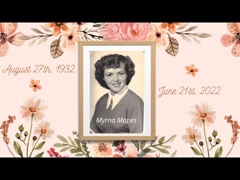 Memorial - Myrna Mapes - 08132022