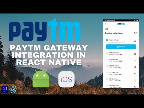Paytm Payment Gateway Integration in React Native || All-in-One SDK
