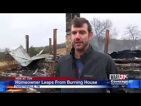 MAN LOSES EVERYTHING AFTER HOME FIRE IN FAYETTEVILLE, TENNESSEE