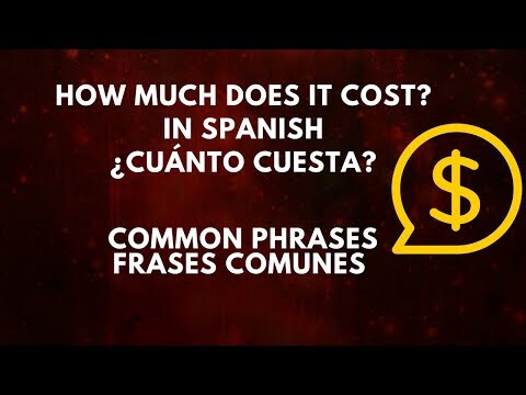 How to say how much does it cost? in Spanish - common phrases