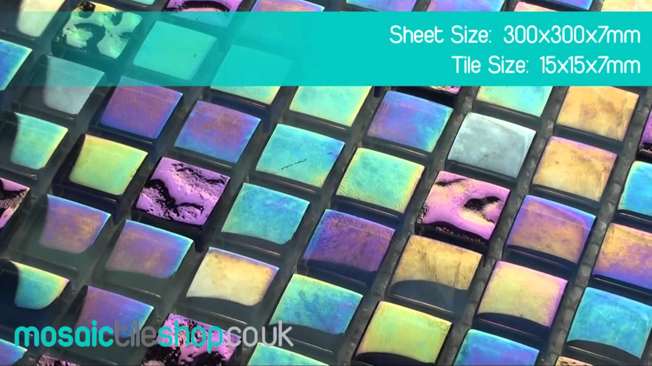 Mosaic Tile Shop - Lustrous Mosaics - Blue Mix