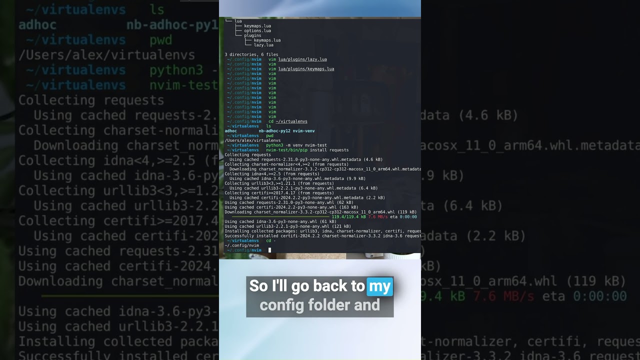 ⚙️ Configure python LSP virtual environment with neovim #neovim #code #macos #python