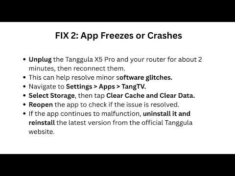 Tanggula X5 Pro Troubleshooting Guide – Fix Remote, App, Freezes And WiFi Network Issues
