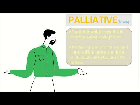PALLIATIVE | Dictionary| Thesaurus| Vocabulary| Synonyms|Word| Meaning| English| Language|