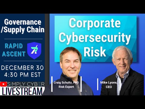 🔴 Practical Corporate Cybersecurity Risk Management (Seriously)