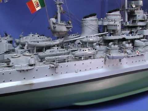 Filmato della Corazzata Roma, lunga 240 metri, in un modello 1:100 ...