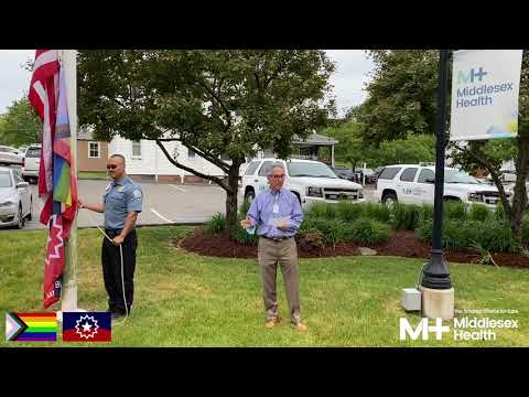 Middlesex Health Pride and Juneteenth Flag Raising