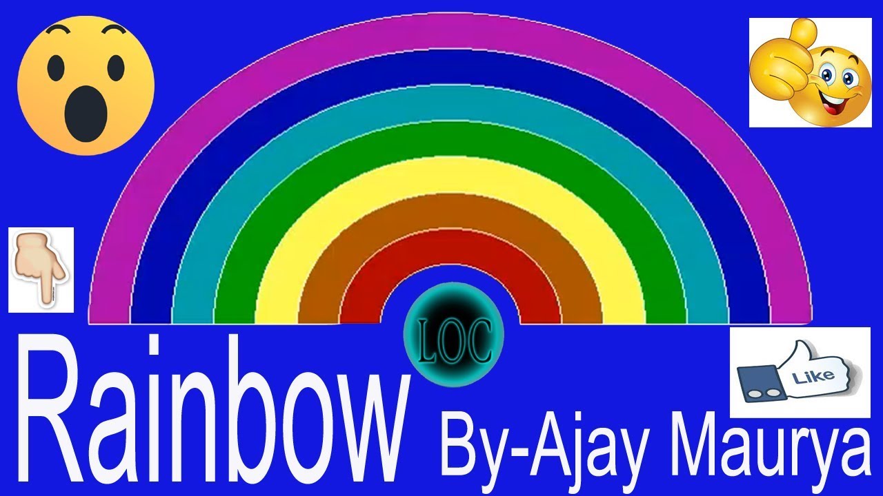 Rainbow | By Graphics programming in c