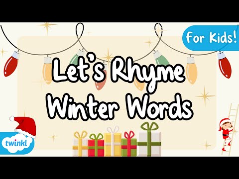 Winter Rhyming Words | Learn to Rhyme | Rhyming Game for Kids ☃️❄️
