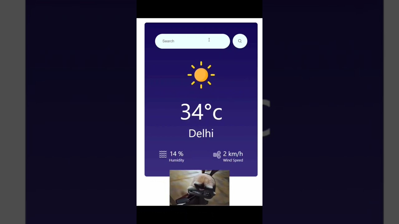 Live Weather App using React JS #programming #reactjs #coding #shorts