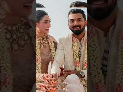 Athiya Shetty with Kl Rahul Weddings 💑 Pictures #shorts #status ##athiyashetty #wedding