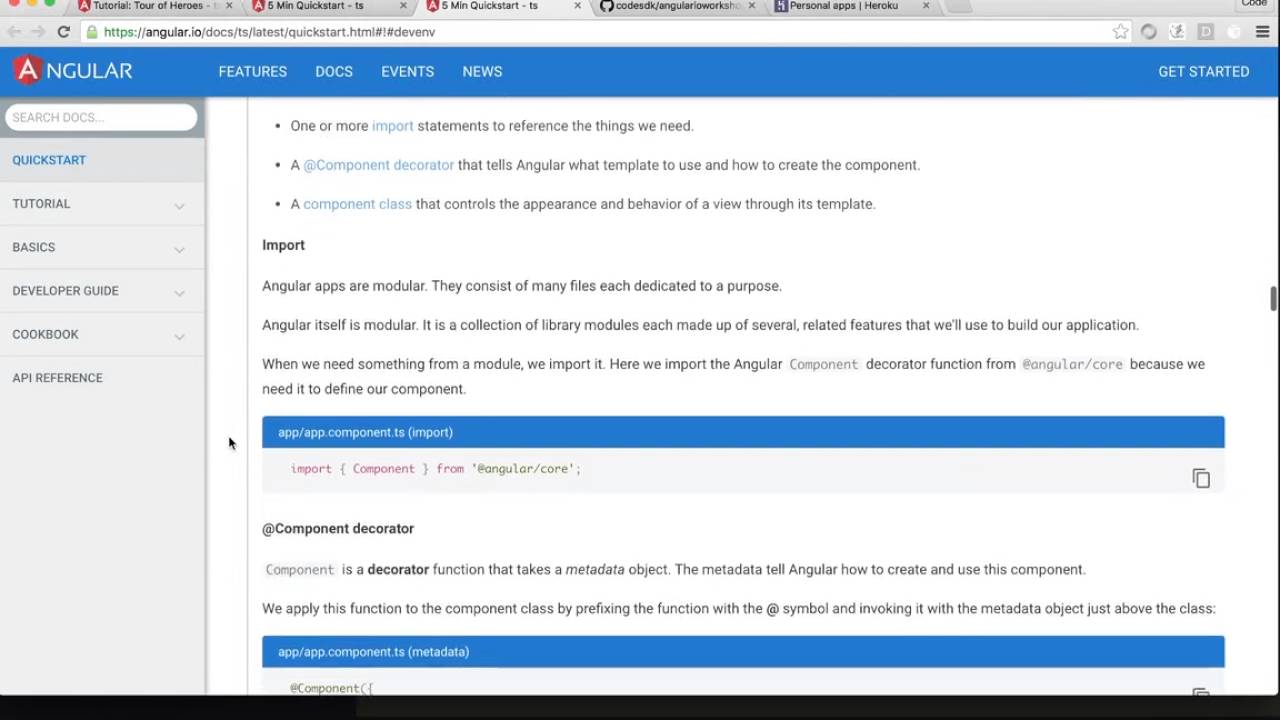 Tutorial 26 : Angular2 Workshop Part 1