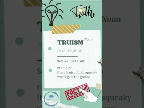 TRUISM WORD MEANING [GMAT/GRE/CAT]