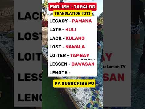 #313 #length #lost #translation #languagetranslation #english #tagalog #kaalaman #education