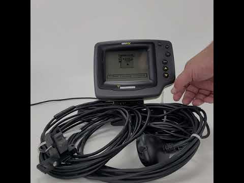 Showcasing The HumminBird 400 TX 400TX Fish Finder working! For Sale on eBay!