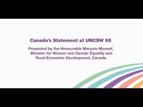 Canada’s Statement at UNCSW 65