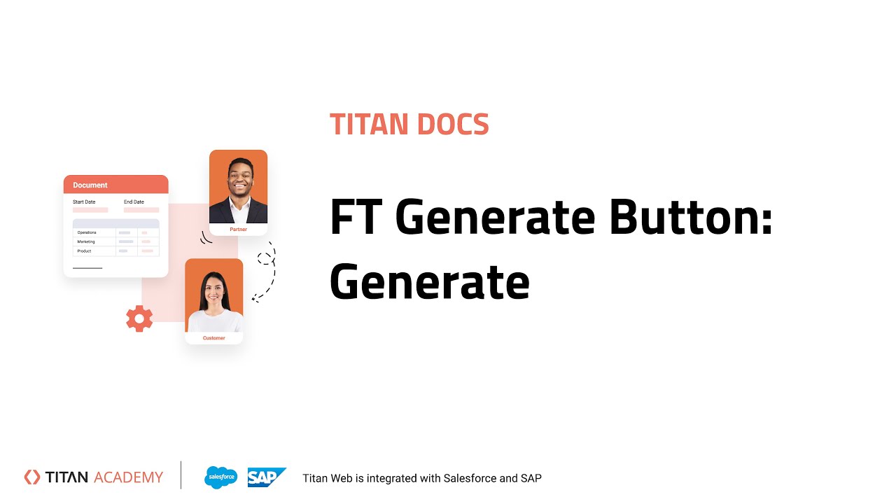 Titan Docs | FT Generate Button: Generate