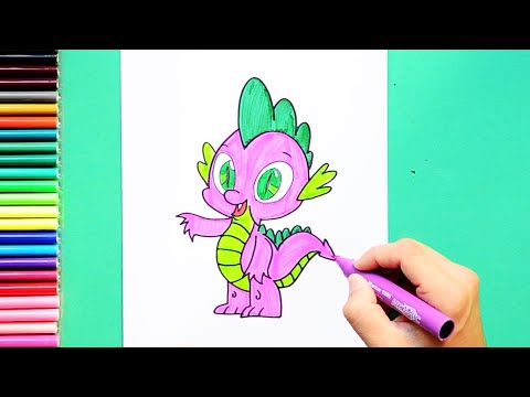 How to draw Spike from My Little Pony – I'm Youtuber – Follow my videos ...