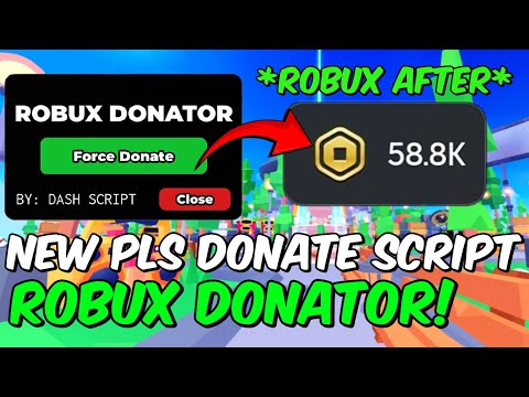 New Pls donate script Robux Donator 💸📜 Easy Robux | Pastebin Link | Latest Working Not Patched 🔥💫