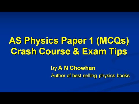AS Level Physics Paper 1 (MCQs) Crash Course and Exam Tips