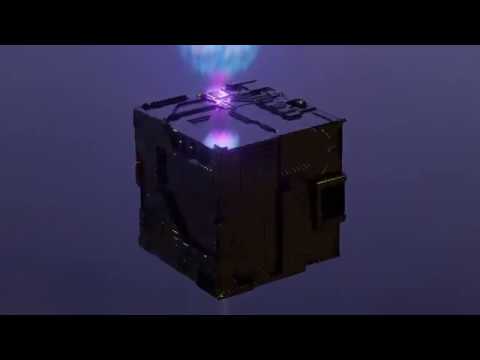 BLENDER - cube with displacement modifier and a generated height map of JS placement