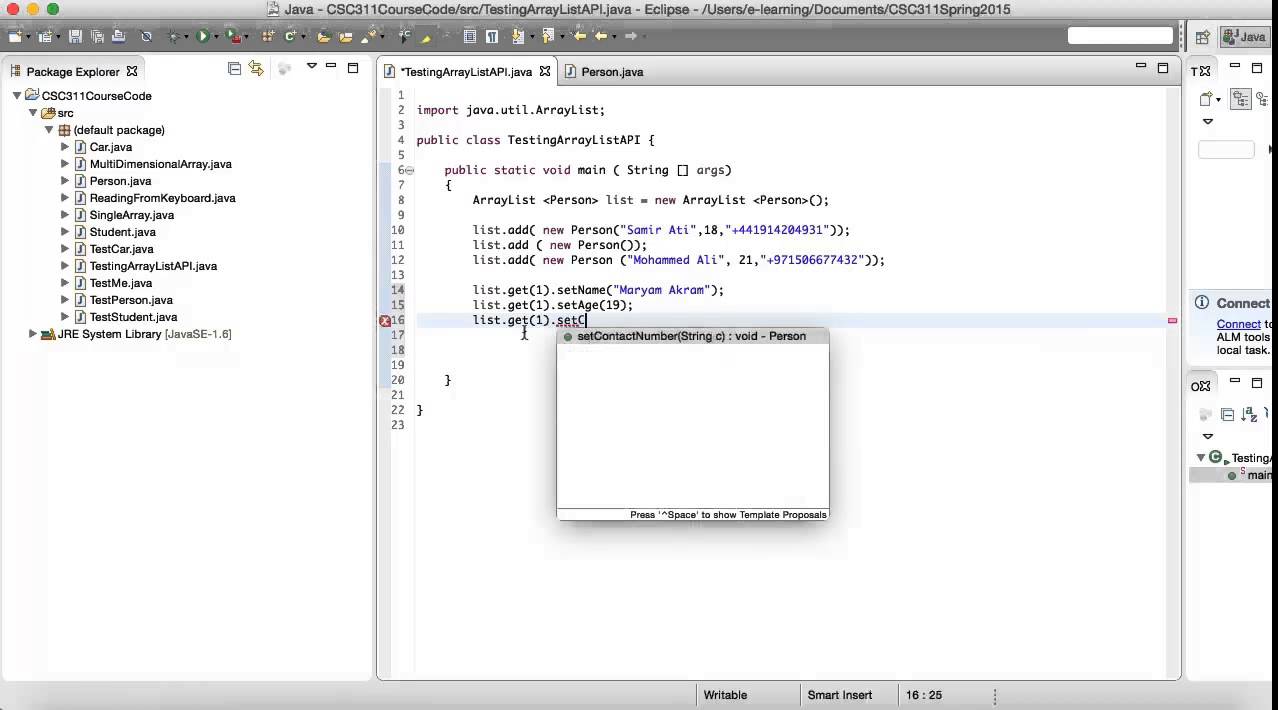 Java API Tutorial Part 2 2   Using Dynamic ArrayList