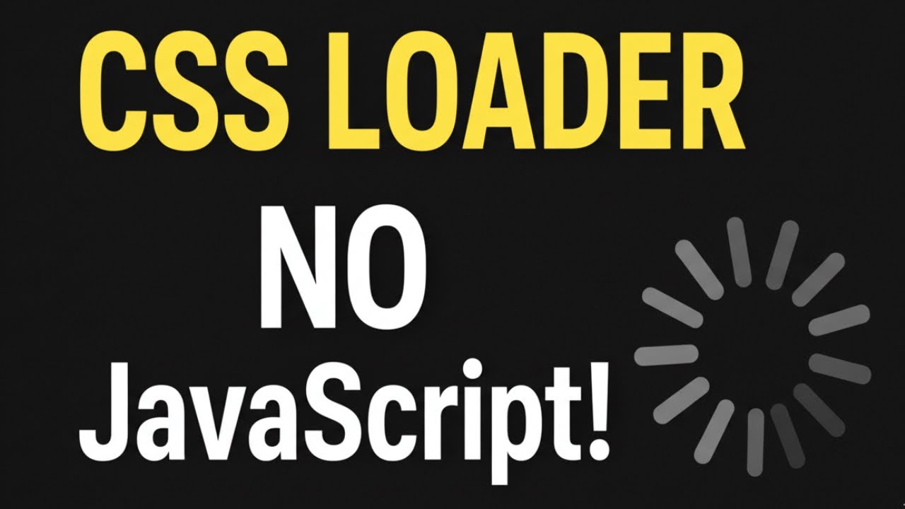 Pure HTML CSS Circular Loader Animation | No JavaScript | Coding cloud