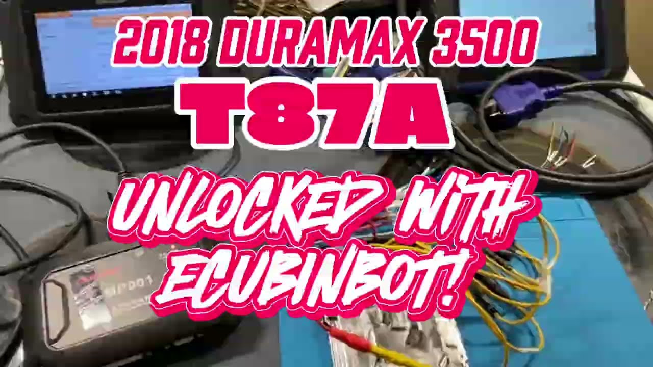Unlocking Duramax T87A TCM for tuning with HP Tuners with OBDSTAR DC706 & ECUBINBOT APP!