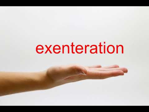 How to Pronounce exenteration - American English