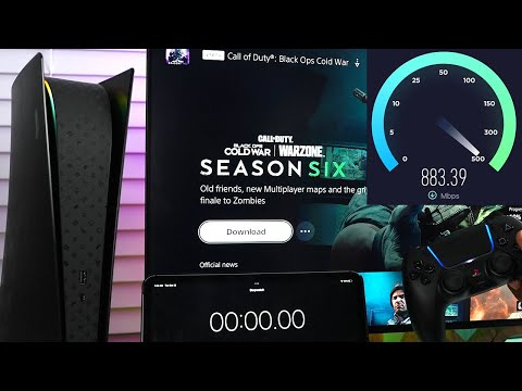 PS5 Downloading a Game with 1,000Mbps! How Fast?