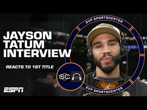 'I dreamed about this moment' - Jayson Tatum reacts to winning his first NBA title 🙌 | SC with SVP