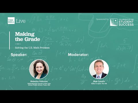 Connecting w/ Math (2023 Nat'l Teacher of the Year Rebecka Peterson) | Solving the U.S. Math Problem