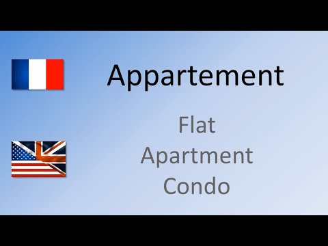 How to say / pronounce Flat in French - Appartement