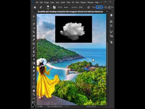 How to extract cloud in realistic way using black and white.
